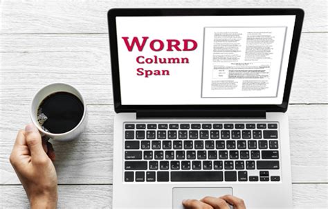 make a table span 2 columns in word