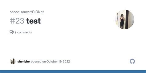 Test · Issue 23 · Saeed Anwarridnet · Github