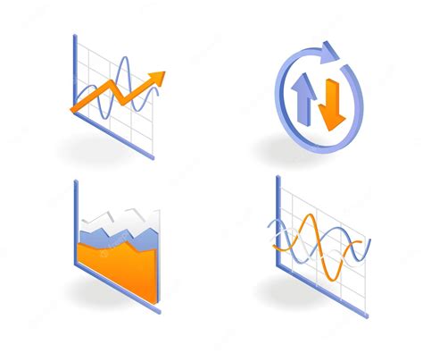 Premium Vector A Set Of Analytical Pie Chart Icons