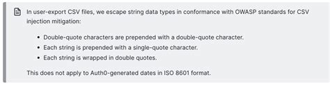 A Single Quote Is Prepended To Every String Field In The User Export