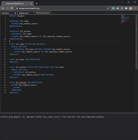 Implement Method False Positive · Issue 1561 · Abaplintabaplint · Github