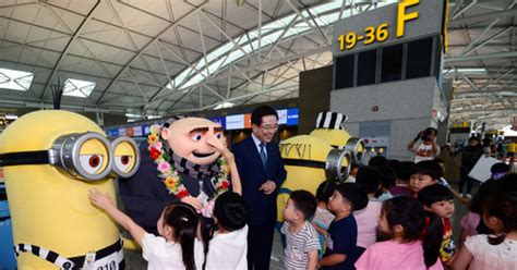 인천공항에 나타난 미니언즈