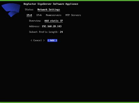 configure static ipv4 and or ipv6 addresses