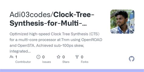 Github Adi03codesclock Tree Synthesis For Multi Core Processor Optimized High Speed Clock