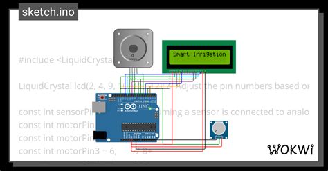 Irrigation System Wokwi Esp32 Stm32 Arduino Simulator