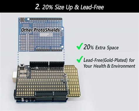ElectroCookie Arduino Prototype Shield Board Kit Stackable DIY