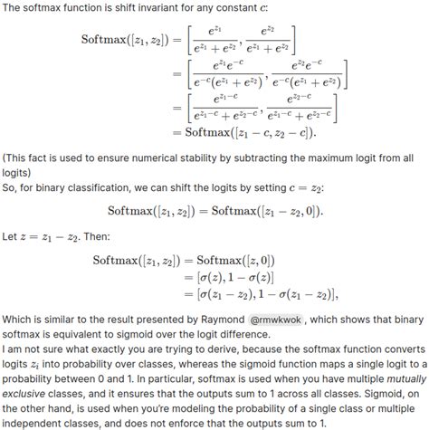 Derivation Of Softmax Function From Sigmoid Function Of Logistic Regression Advanced Learning