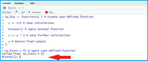 Browser Function R Example Interrupt Execution Inspect Environment