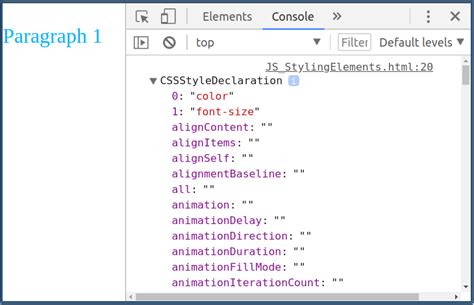 JS StylingElements