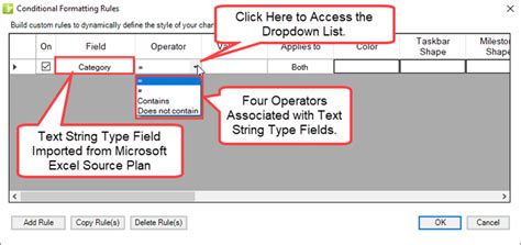 Adding Conditional Formatting Rules For Onepager Express For Version 70 Onepager Documentation