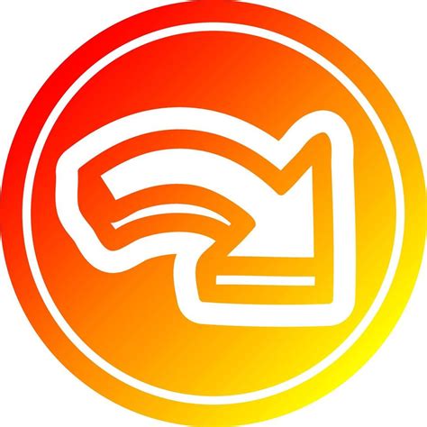 Direction Arrow Circular In Hot Gradient Spectrum 10477433 Vector Art At Vecteezy