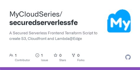 Github Mycloudseriessecuredserverlessfe A Secured Serverless Frontend Terraform Script To