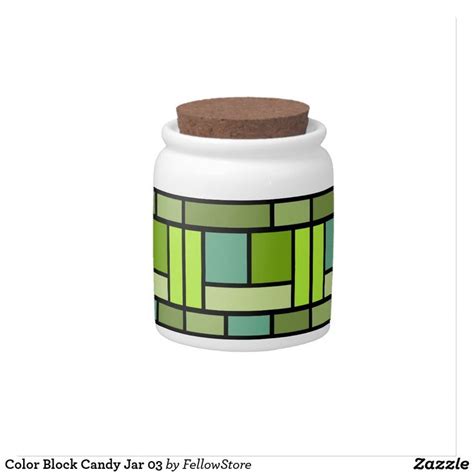 Color Block Candy Jar 03 Zazzle