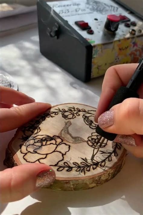 Traceable Template Designs For Pyrography Easy Wood Working Project Ideas [video] Wood Slice