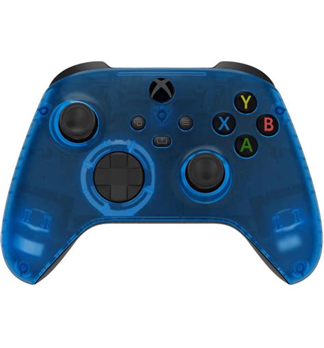 Clear Blue Silent Modz Smart Click Triggers Modded Controller For Xbox And Pc