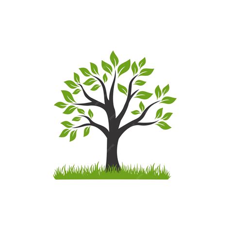 Premium Vector Tree Logo Design Concept Template