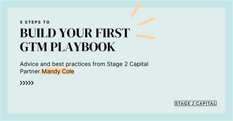 5 Steps To Build Your First Gtm Playbook