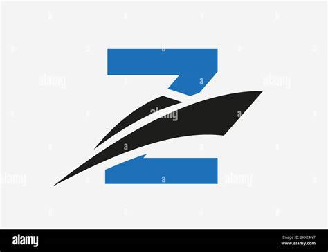 Letter Z Shipping Logo Sailboat Symbol Nautical Ship Sailing Boat Icon Stock Vector Image And Art