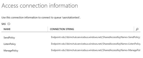 Implementing Service Bus Sas Keys Rotation