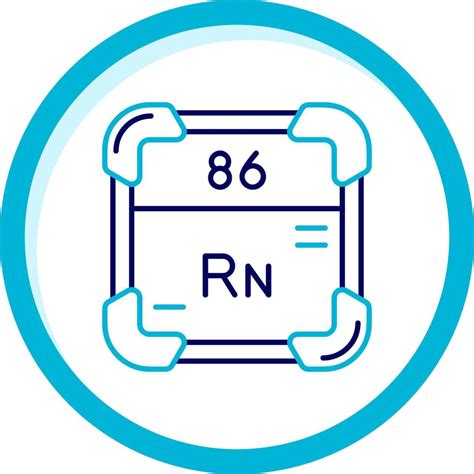 radon two color blue circle icon 37851736 vector art at vecteezy