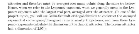 Solved ∗ For The Lorenz Model In The Chaotic Regime For