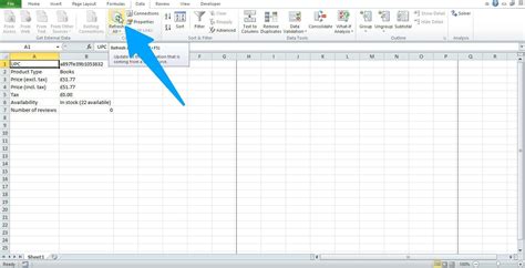 how to extract data from website to excel with web query