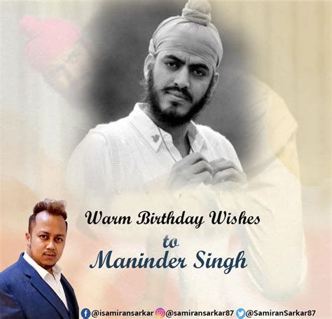 Samiran Sarkar Happy Birthday To Maninder Singh And Facebook