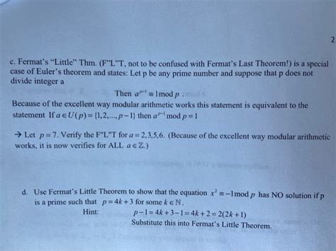 Solved 2 Chapter 6 The Equation X 1 Mod N Has Had Chegg Com