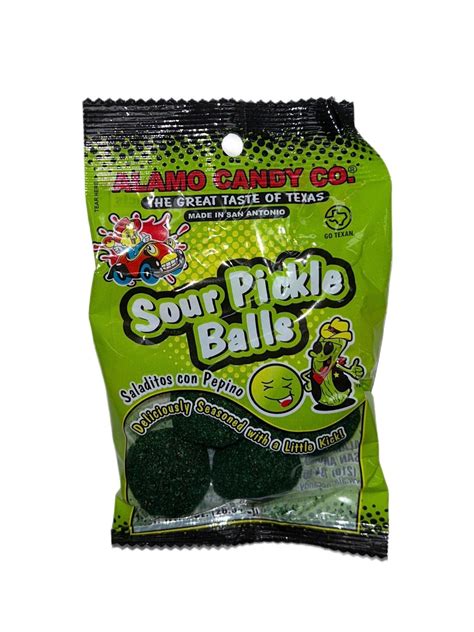 Alamo Candy Sour Pickle Balls 10oz