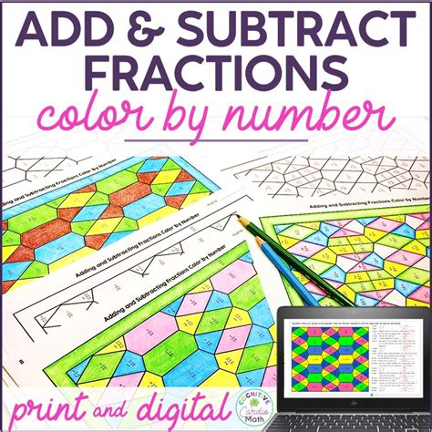 Adding And Subtracting Fractions Poster