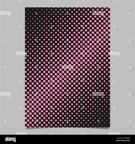 Geometric Halftone Circle Pattern Background Flyer Template Design Stock Vector Image And Art Alamy