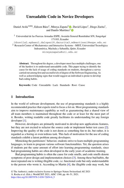 Pdf Unreadable Code In Novice Developers