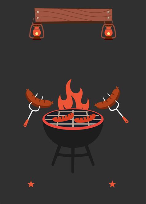 Free Rustic Cookout Invitation Background Template To Edit Online