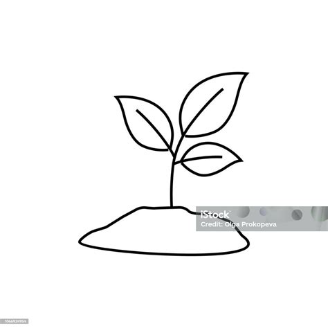 에코 플랜트 아이콘입니다 트렌디한 현대 평면 선형 벡터 에코 얇은 선 생태 컬렉션 개요 벡터 일러스트 레이 션에서에서 흰색 배경에 아이콘 공장 0명에 대한 스톡 벡터 아트