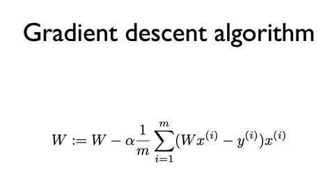 모두를 위한 딥러닝 3장 Gradient Descent Algorithm경사하강법