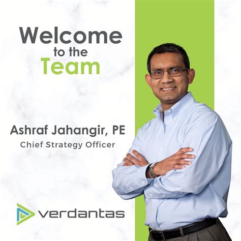 Rebecca A On Linkedin Ashraf Jahangir Joined Us At Verdantas Last