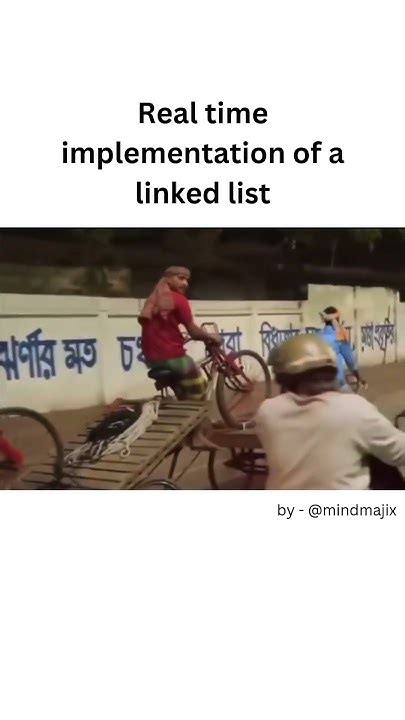 Real Time Implementation Of A Linked List Data Structure😅 Codingmemes