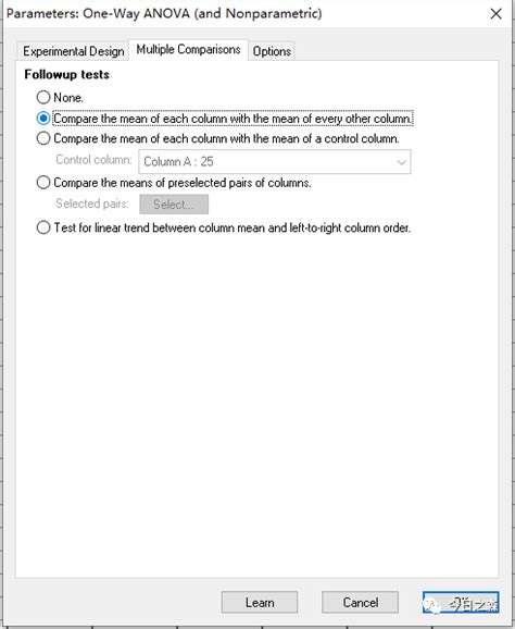 技巧（4）——graphpad进行单因素方差分析与多重比较 知乎