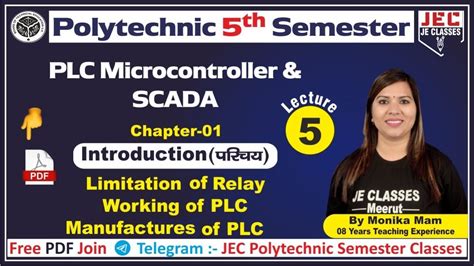 Upbte Polytechnic Fifth 5th Semester Plc Microcontroller And Scada Je