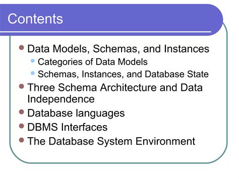 database system concepts and architecture ppt