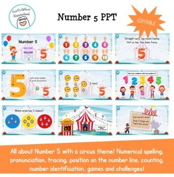 Number 5 Interactive Powerpoint With Games All About Number 5 Tpt