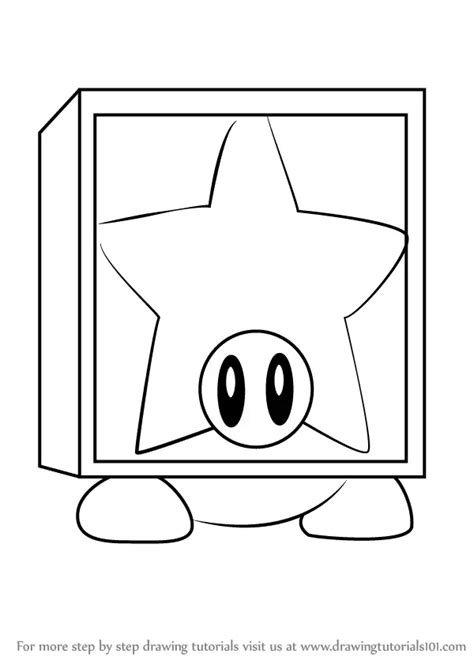 How To Draw Star Block Waddle Dee From Kirby Kirby Step By Step