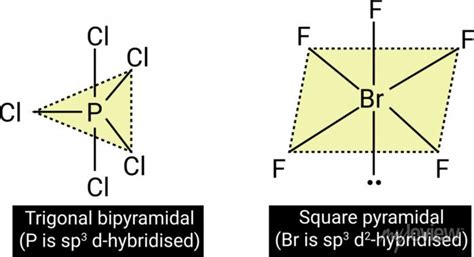 Structure Of Trigonal Bipyramidal And Square Pyramidal Posters For The