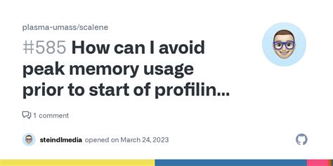How Can I Avoid Peak Memory Usage Prior To Start Of Profiling To Be