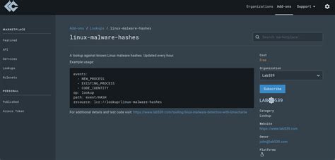 Free Linux Malware Detections With Limacharlie — Lab539