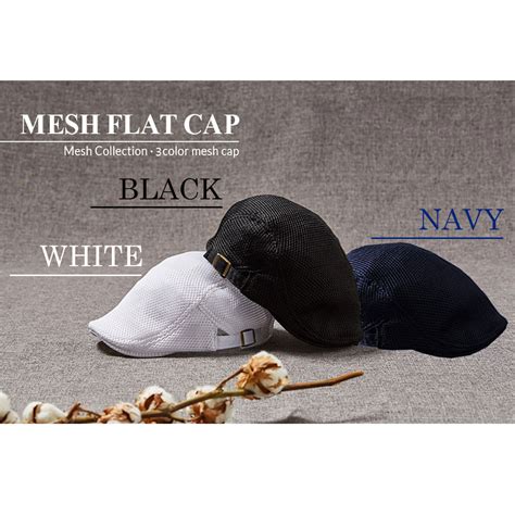 Ct518 패브릭조절끈 메쉬 헌팅캡 화이트 백색 모자 홀 서빙 카페 유니폼 플랫캡 음식점 1675901193 티마스터