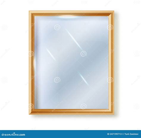 Mirror Is Rectangular Insulated Realistic Rectangular Mirror Frame White Mirrors Template