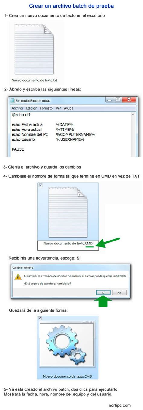 Como usar la consola de CMD o Símbolo del sistema y los archivos batch