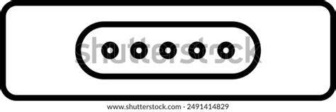 Computer Connector Display Input Port Mac Stock Vector Royalty Free 2491414829 Shutterstock