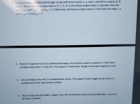 Solved 1 15 Pts Simplify The Following Boolean Functions